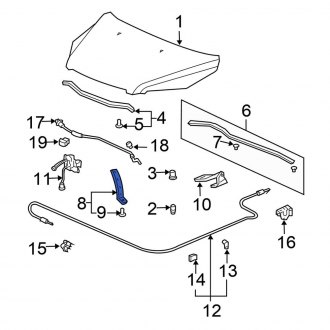 Honda Pilot Hood Weatherstripping Seals — CARiD.com