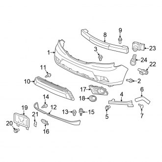 2013 Honda Pilot Bumper Brackets & Hardware - Front, Rear | CARiD