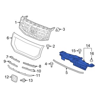 Honda Pilot Radiator Support Covers | CARiD