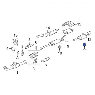 Honda Pilot OEM Exhaust Parts - Systems, Tips, Pipes | CARiD