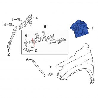 Honda Ridgeline OEM Fenders | Factory Front & Rear Fenders — CARiD.com