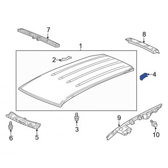 Honda Pilot Roof Hardware | Clips, Screws — CARiD.com
