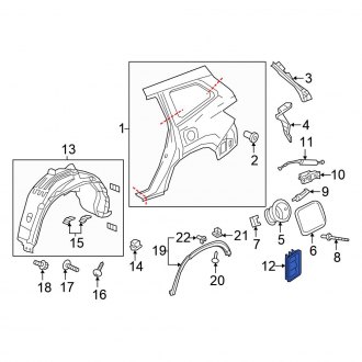 Honda HR-V OEM Quarter Panels & Parts | Rear & Front — CARiD.com