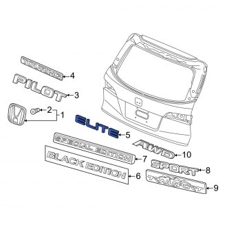 Honda OE™ Emblems & Logos - CARiD.com