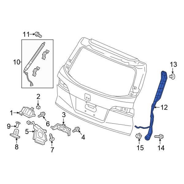 Honda OE 74954TG7A01 - Rear Left Liftgate Object Sensor