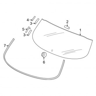 2022 Honda Pilot Rear Window Glass | CARiD