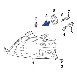 Honda Passport Headlight Components - Brackets, Adapters | CARiD