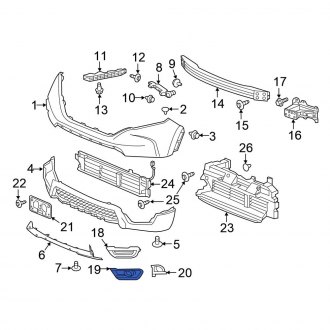Honda CR-V OEM Bumpers | Genuine Front & Rear Bumpers — CARiD.com