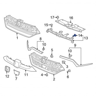 Honda Accord OEM Grilles - Factory Billet & Mesh Grilles | CARiD