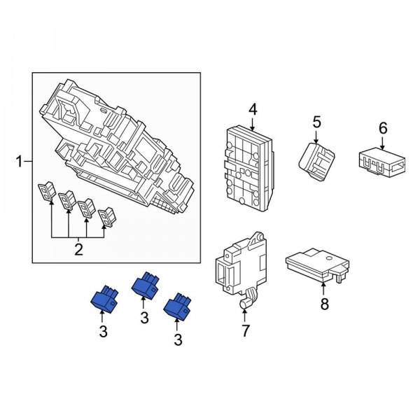 Honda OE 39794SDAA03 - Accessory Power Relay