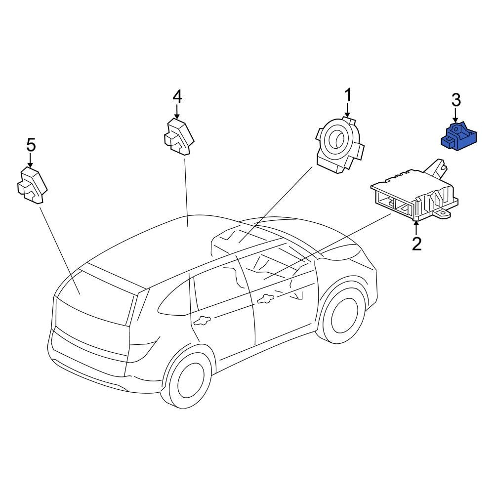 Honda OE 77930TLAA01 - Front Air Bag Impact Sensor