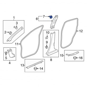Honda HR-V Chassis Frames Hardware | Clips, Plugs — CARiD.com