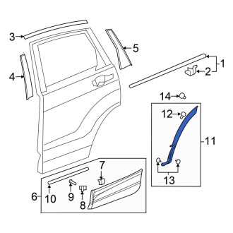 Honda CR-V Replacement Fender Moldings & Trim — CARiD.com