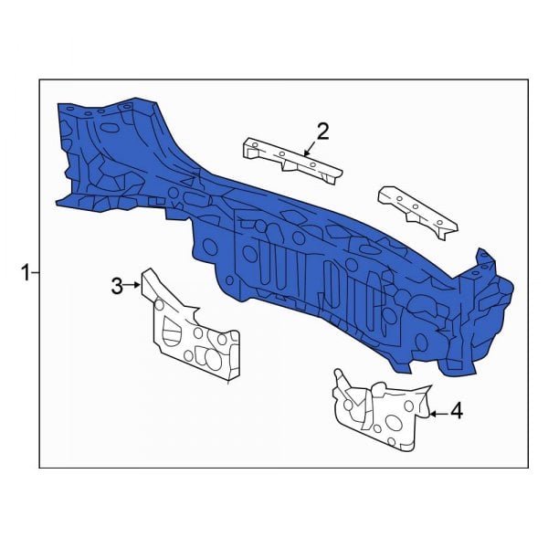 Honda OE 66100TLAA00ZZ - Rear Rear Body Panel