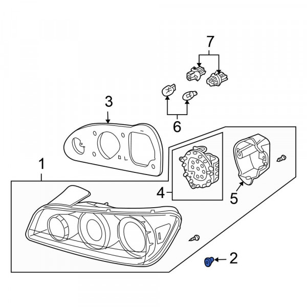 Honda OE 9405005080 - Rear Tail Light Housing Nut