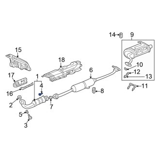 Honda Civic OEM Exhaust Parts | Systems, Tips, Pipes — CARiD.com