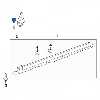 Honda Civic Si Rocker Panel Hardware | Clips, Brackets — CARiD.com