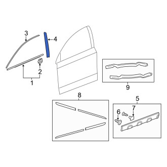 Honda OEM Window Parts - Visors, Regulators, Motors | CARiD