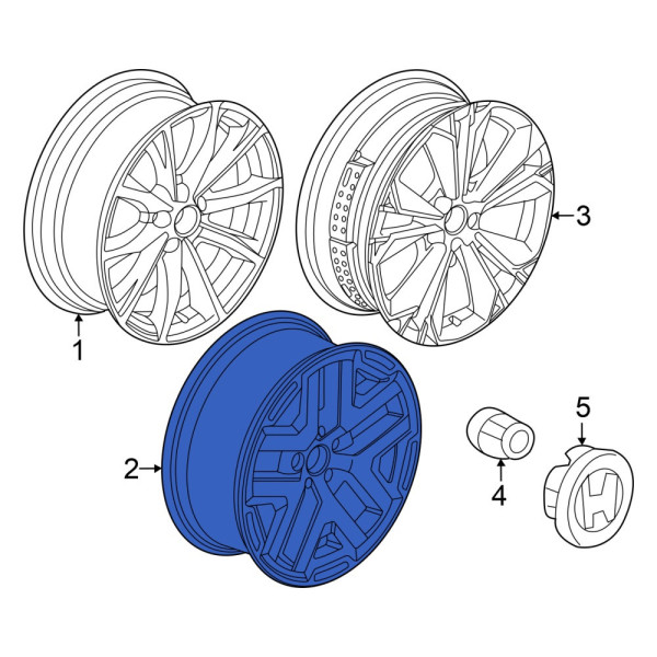 Honda OE 428003A0AB0 - Wheel