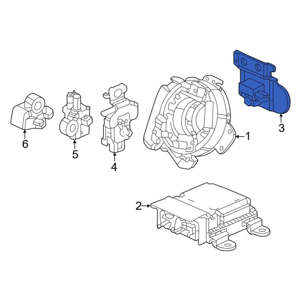 Honda OE 779403A0B01 - Front Left Air Bag Impact Sensor