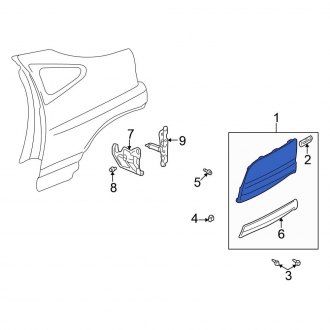 Honda Insight Replacement Fender Moldings & Trim — CARiD.com