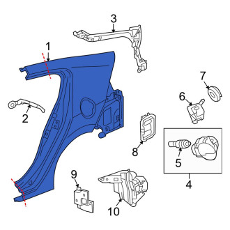 Honda Insight Replacement Quarter Panels - CARiD.com