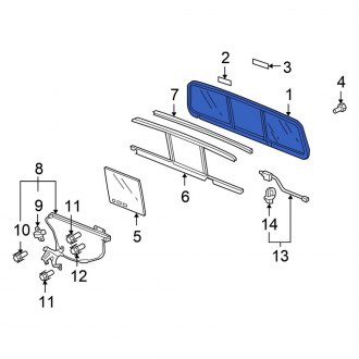 Honda Ridgeline Rear Window Glass | Back Windshields — CARiD.com