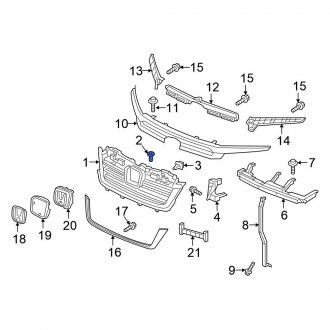 Honda Ridgeline OEM Grilles | Factory Billet & Mesh Grilles — CARiD.com
