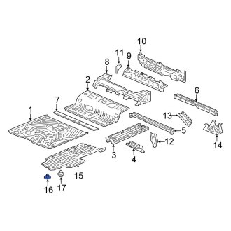 Honda Ridgeline Rocker Panel Hardware | Clips, Brackets — CARiD.com