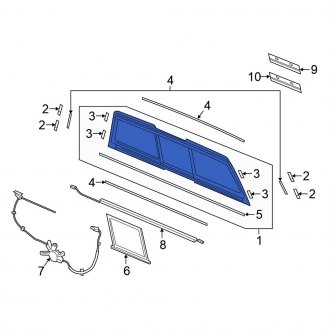 Honda Ridgeline Rear Window Glass - Back Windshields | CARiD