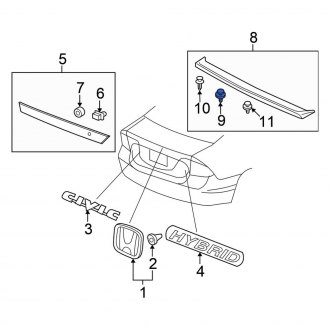 Honda Accord Trunk & Tailgate Hardware — CARID.com