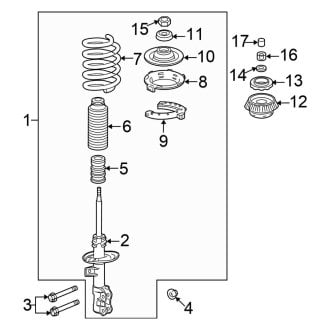 2010 Honda Fit OEM Suspension Parts - Shocks, Struts | CARiD