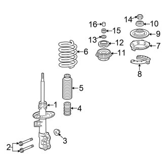 2015 Honda Fit OEM Suspension Parts - Shocks, Struts | CARiD