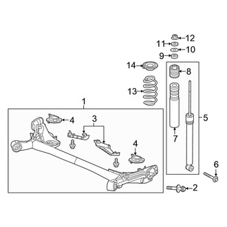 2015 Honda Fit OEM Suspension Parts - Shocks, Struts | CARiD