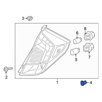 Honda Ridgeline OEM Tail Lights | LED, Fiber Optic — CARiD.com