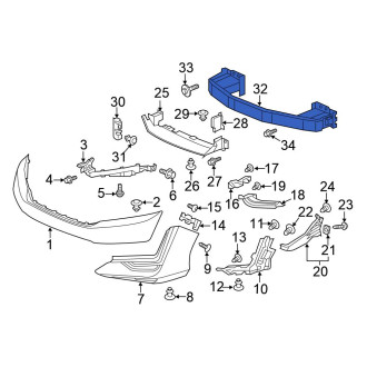 Honda Clarity OEM Bumpers | Genuine Front & Rear Bumpers — CARiD.com