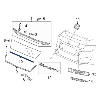 Honda Car/Truck Trunk & Tailgate Seals, Weatherstrips — CARID.com
