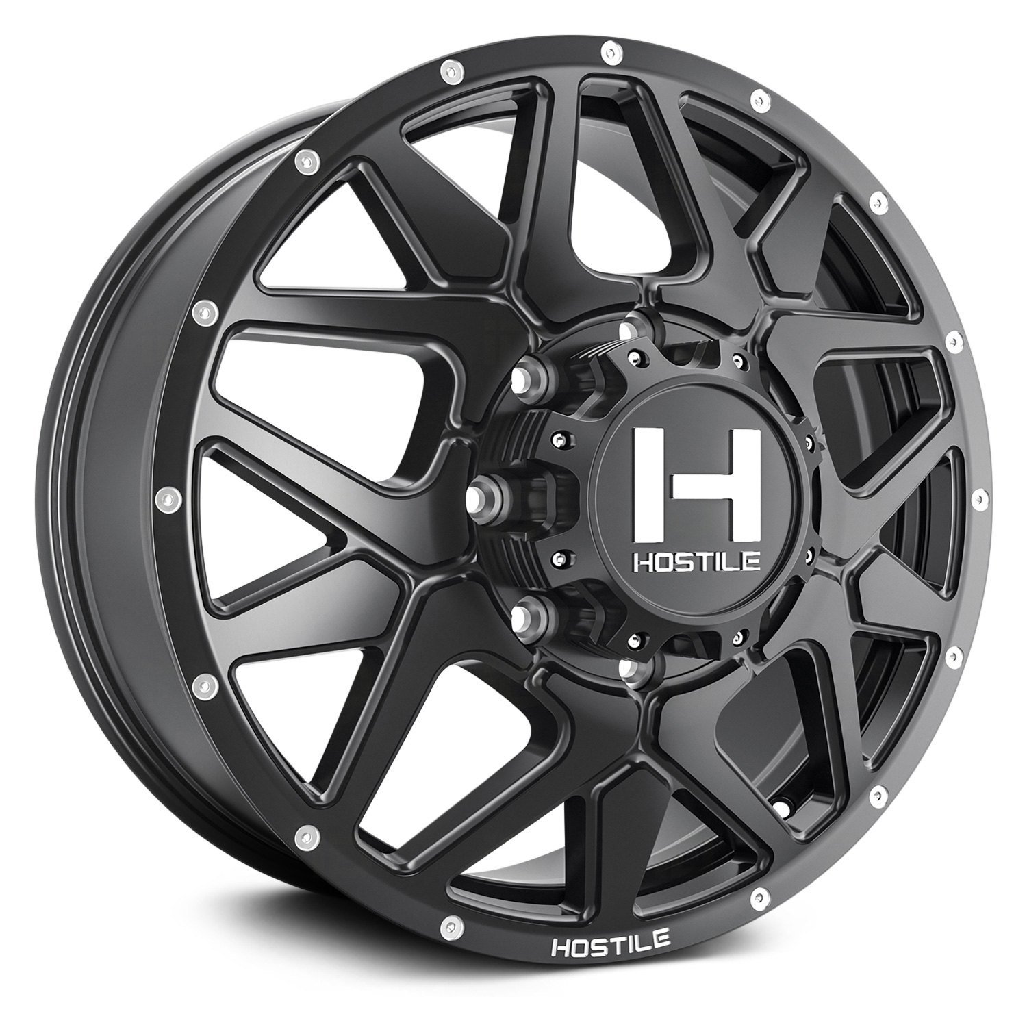 HOSTILE® H402 DUALLY DIABLO Wheels - Asphalt Rims