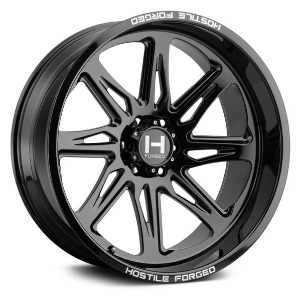 HOSTILE FORGED® HF07 TOMAHAWK Wheels - Gloss Black Rims