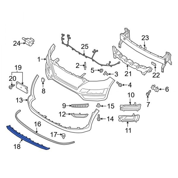 Hyundai OE 86565D3500 - Front Valance Panel