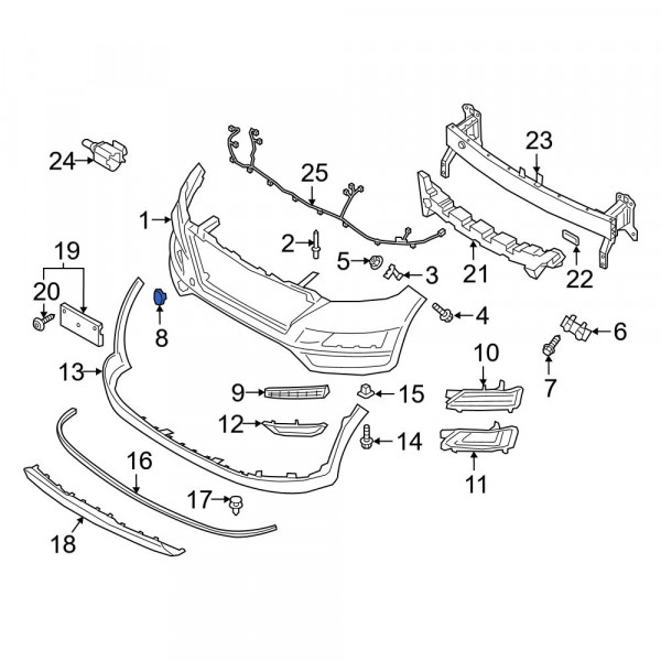 Hyundai OE 86519D3500 - Front Tow Eye Cap