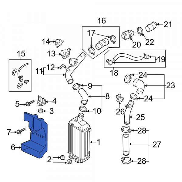 Hyundai OE 282772B740 - Intercooler Pipe