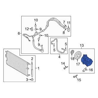 Hyundai OEM A/C & Heating Parts - Systems, Compressors | CARiD