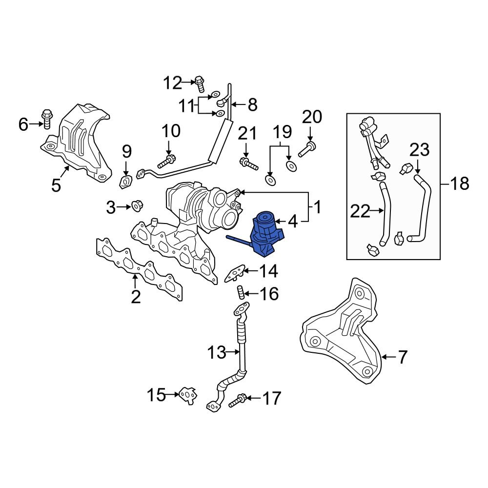 Hyundai OE 394002B250 - Turbocharger Wastegate