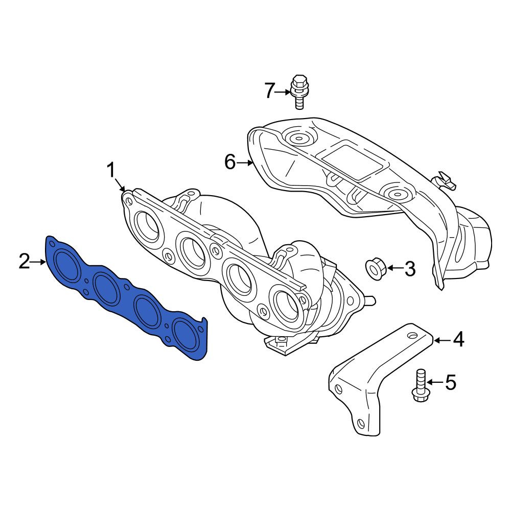 Hyundai OE 285212E000 - Exhaust Manifold Gasket