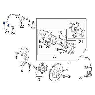 Hyundai Elantra OEM Brake Parts | Pads, Bleeders, Rotors — CARiD.com