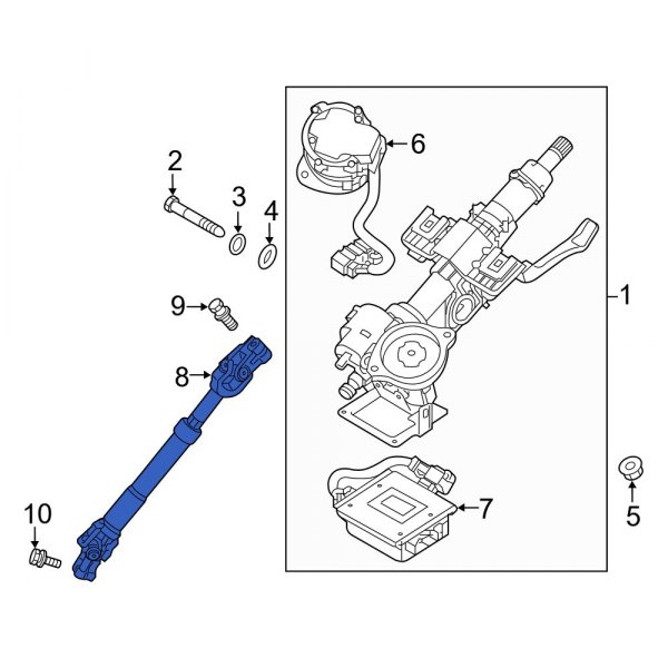 Hyundai OE 56400D3000 - Steering Shaft