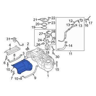Hyundai Tucson OEM Fuel System Parts - Pumps, Lines | CARiD