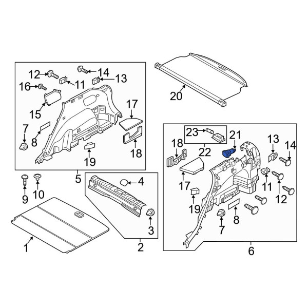 Hyundai OE 95120C1100 - Rear Left 12 Volt Accessory Power Outlet