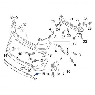 Hyundai Tiburon Bumper Brackets & Hardware | Front, Rear — CARiD.com
